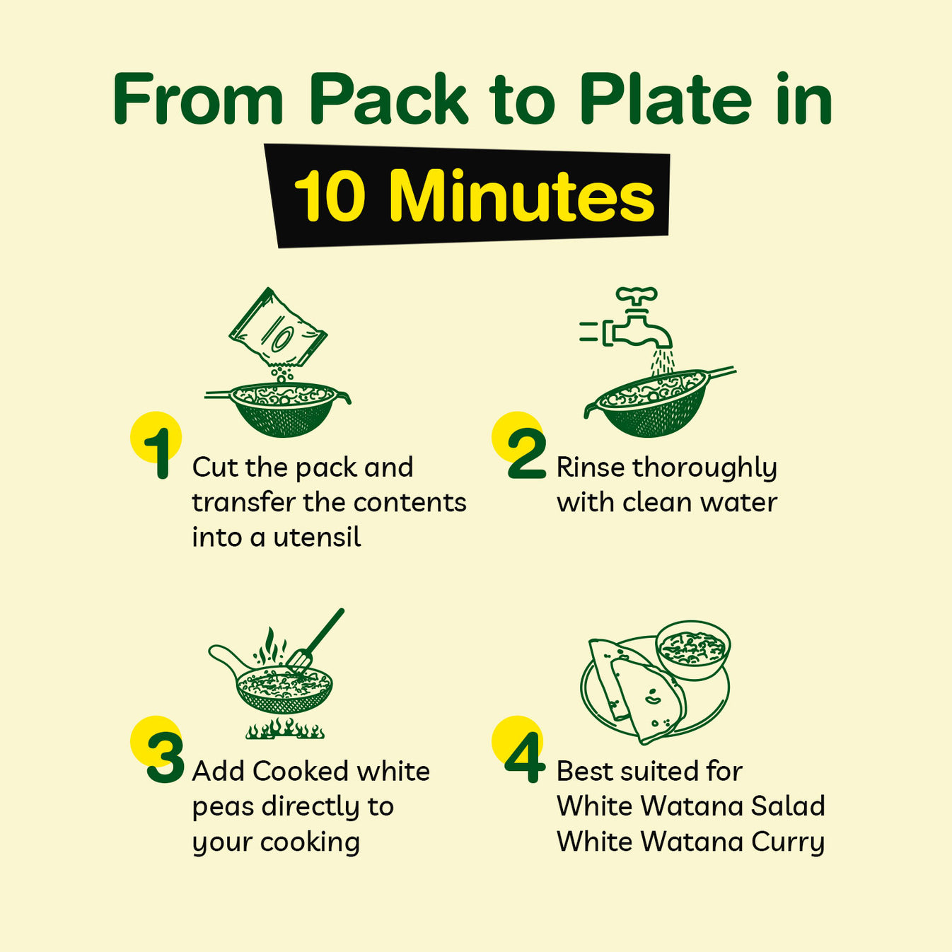 Pre-Cooked White Peas Ready to Use – No Soaking Needed – freshconindia